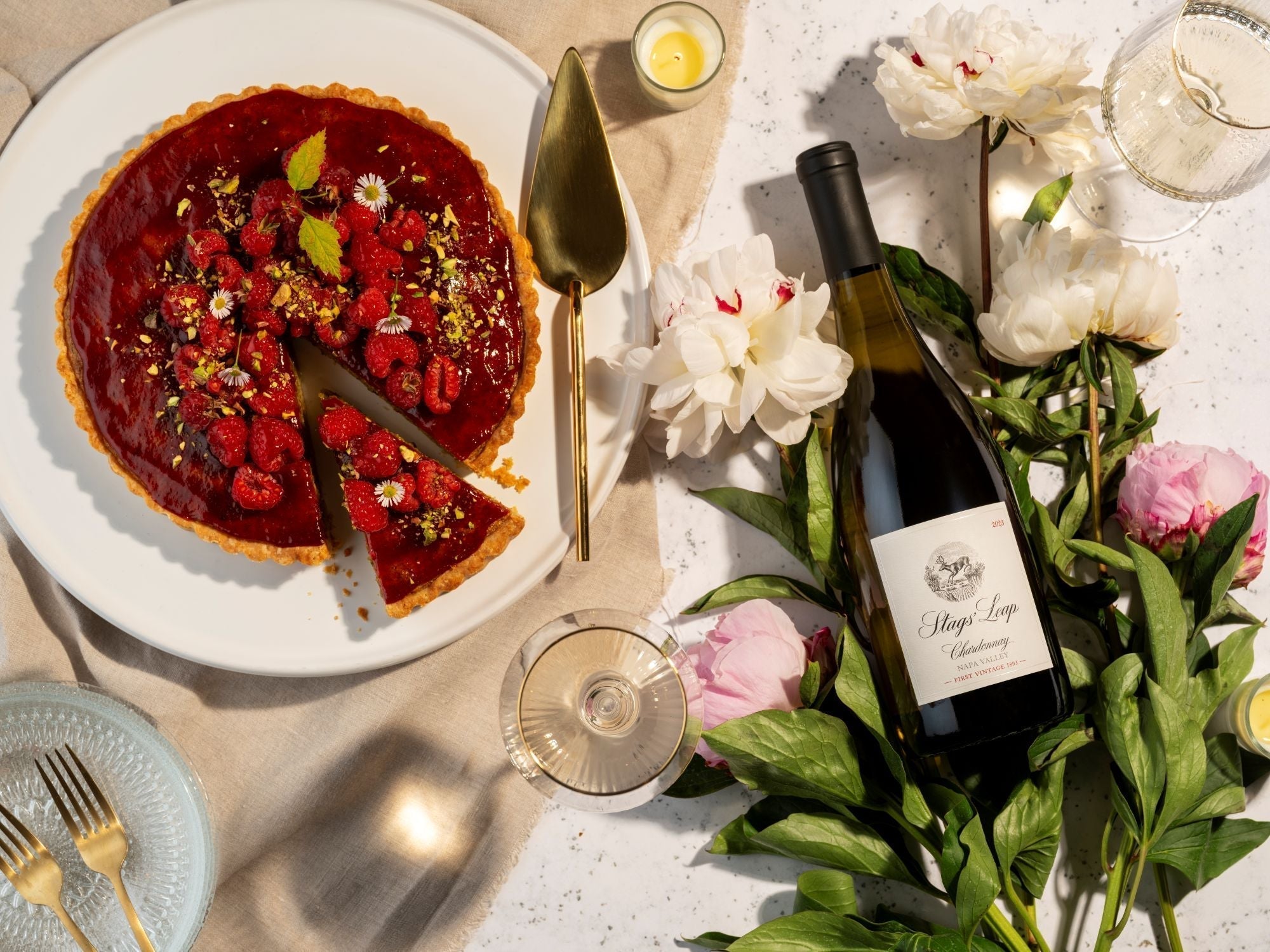 Pistachio Raspberry Tart | Dessert Pairing – Stags' Leap Winery